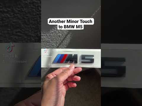 Black Emblems for 600 HP BMW M5
