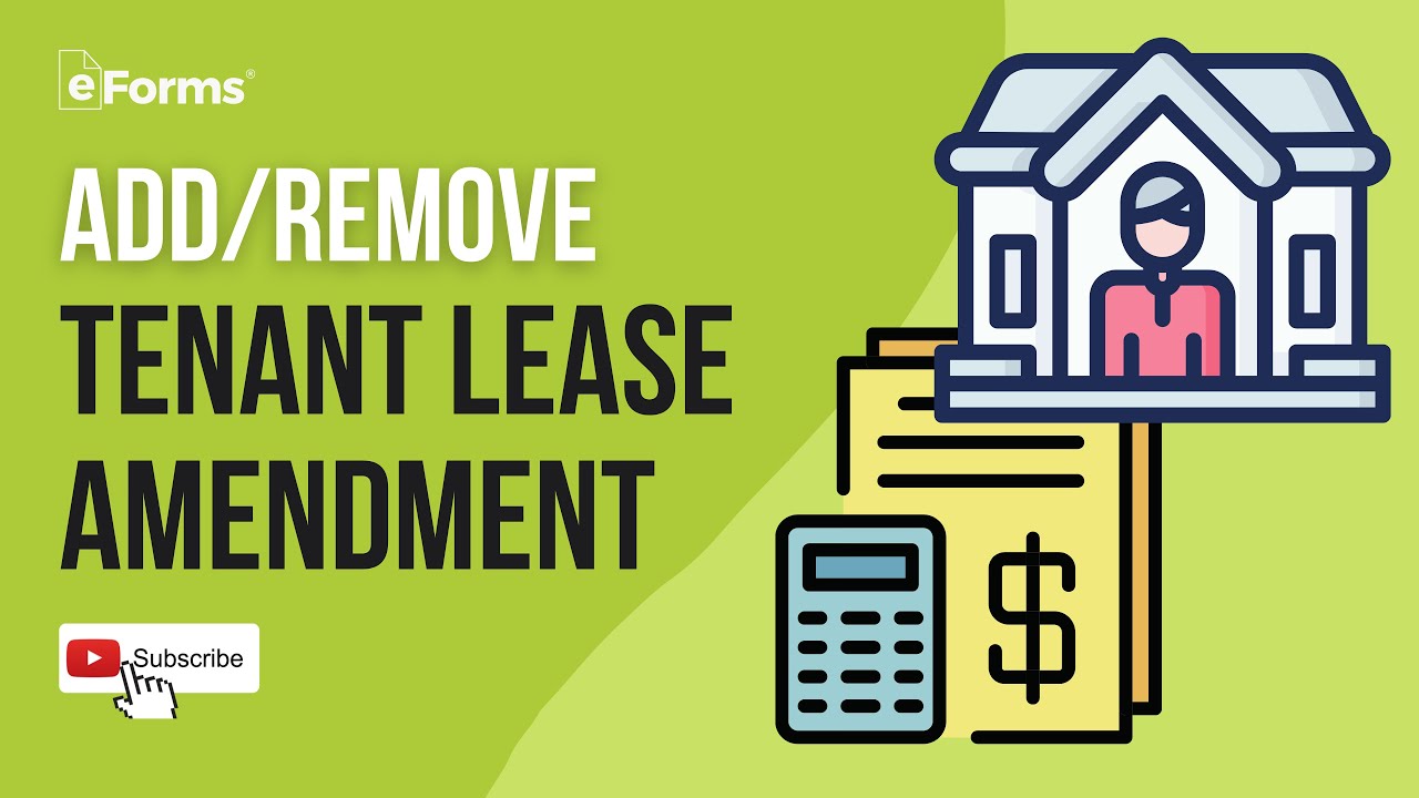 Add/Remove Tenant Lease Amendment - EXPLAINED