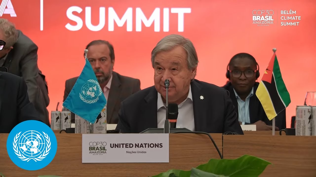 10 years of the Paris Agreement NDCs and financing - UN Chief at COP30 | United Nations