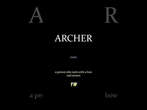 Archer #How to pronounce and meaning of the word #learnenglish #vocab #vocabulary #english learn