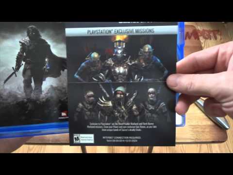 Middle-Earth: Shadow Of Mordor (PS4) Unboxing - 1080p HD