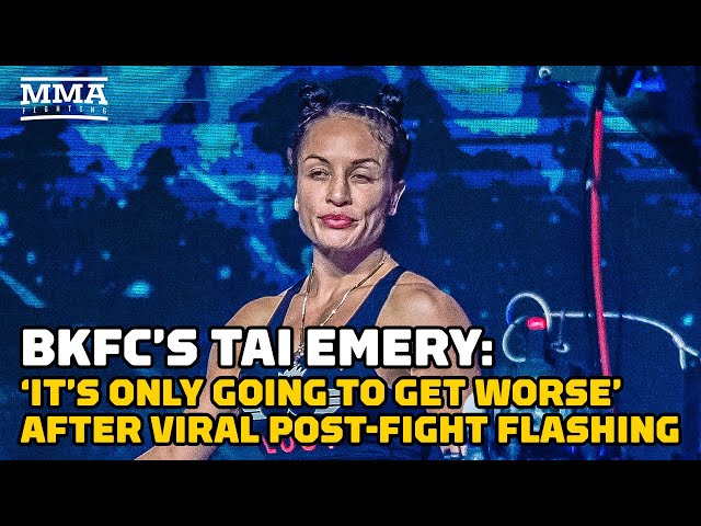 Tai Emery blows up on social media following flash at BKFC