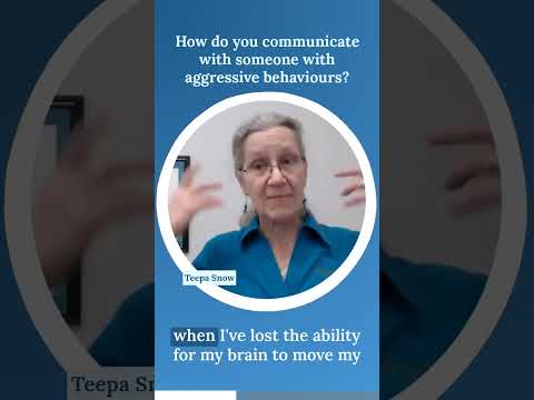 How do you communicate with someone with aggressive behaviors with Teepa Snow #dementia #alzheimers