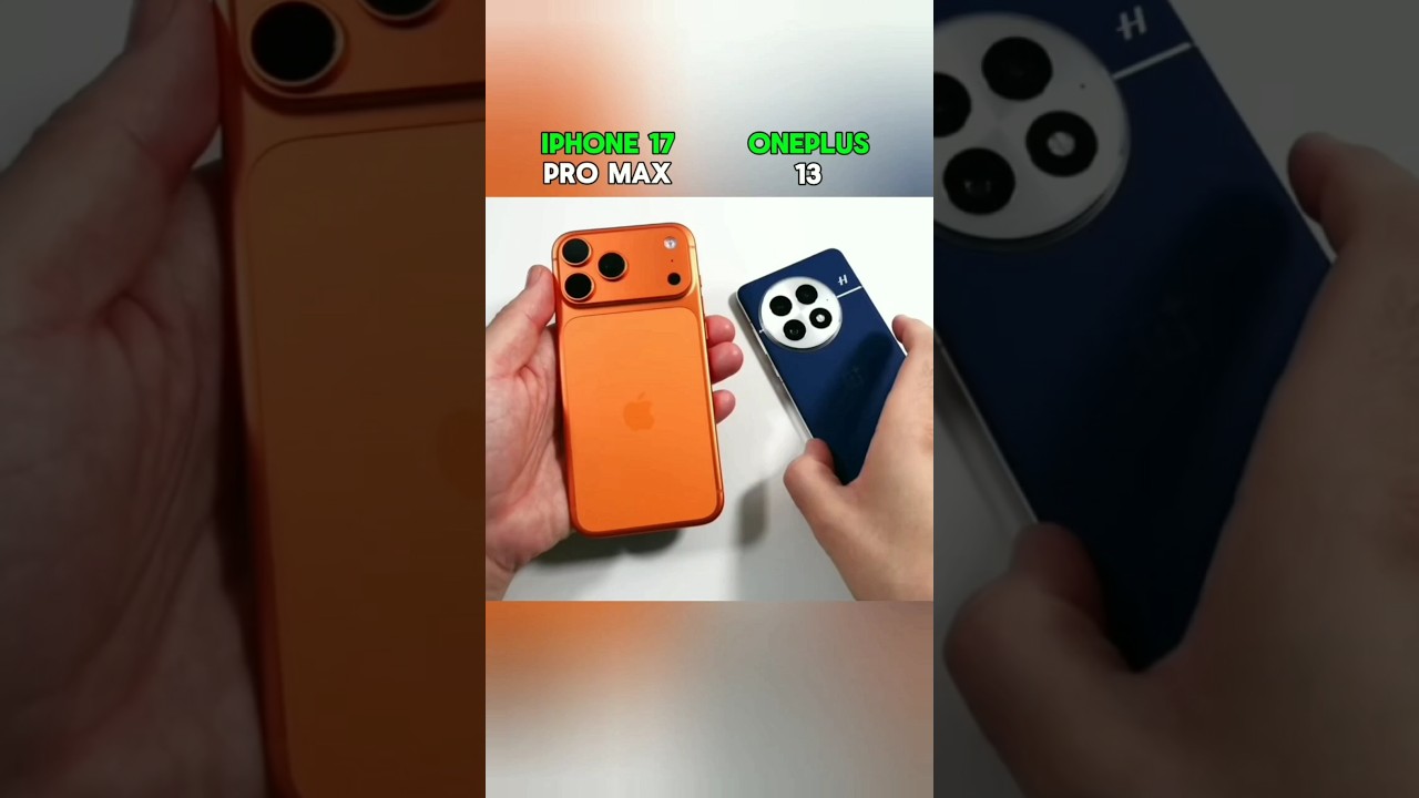 iphone 17 pro max vs OnePlus 13 speed 🤳 test 🤯
