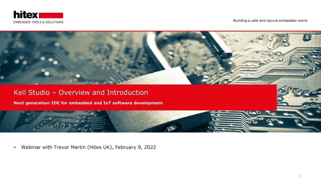 Hitex Webinar Introduction to Keil Studio IDE