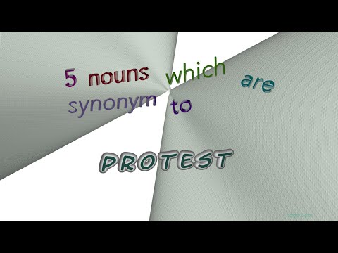 protest - 6 nouns meaning protest (sentence examples)