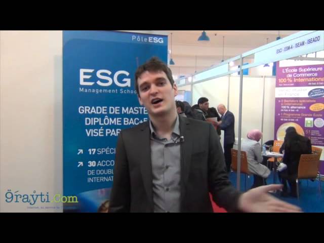 Présentation de l'ESG Management School - 9rayti.Com