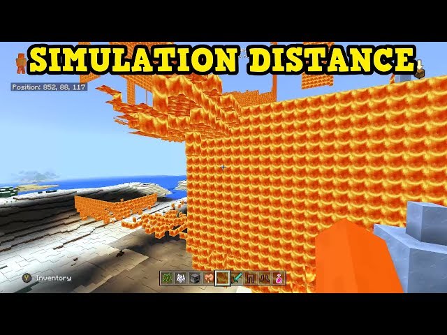 What is simulation distance in Minecraft?