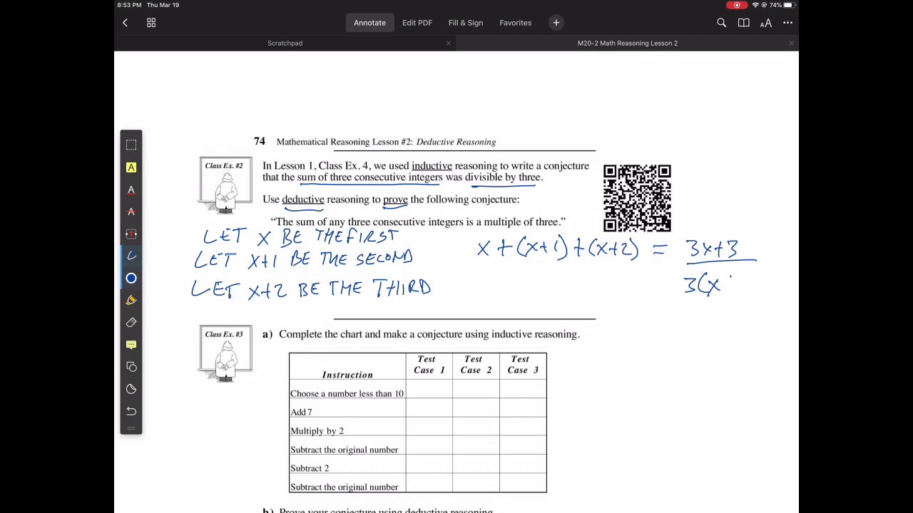 M20-2 Mathematical Reasoning Lesson 2
