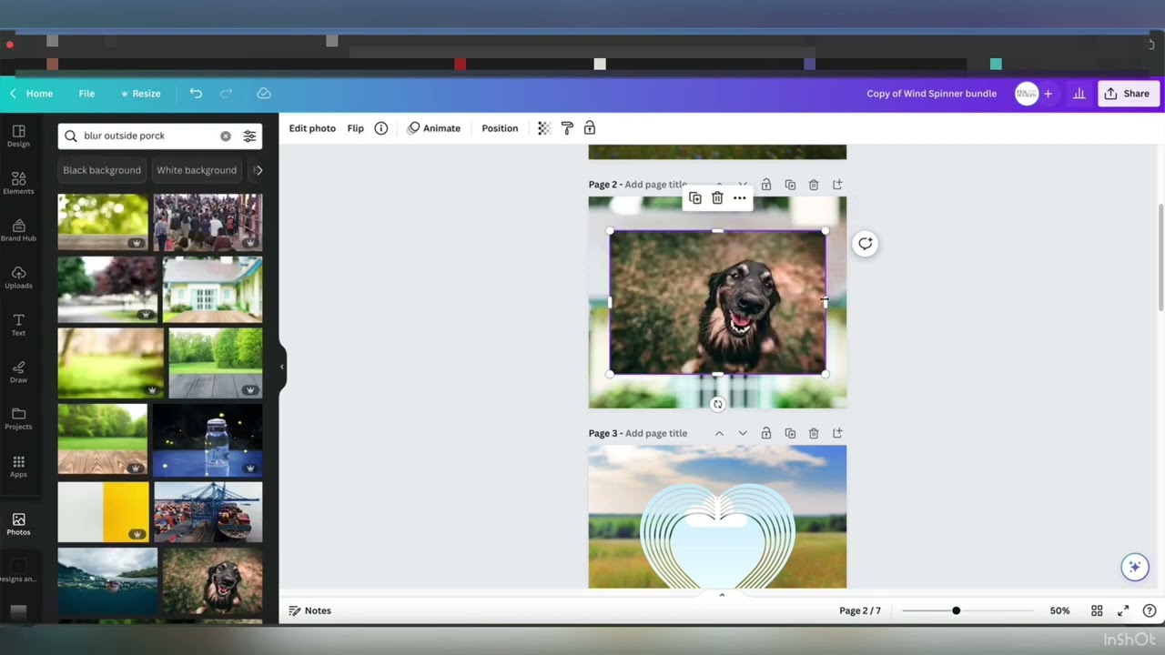 CANVA SMART MOCKUP - WIND SPINNER - CANVA ONLY