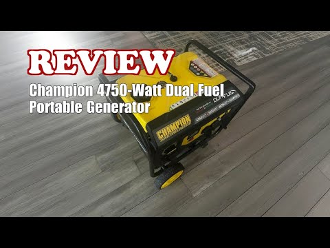 Champion 4750-Watt Dual Fuel Portable Generator - Review