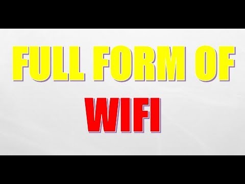 FULL FORM OF WIFI || WIFI full form