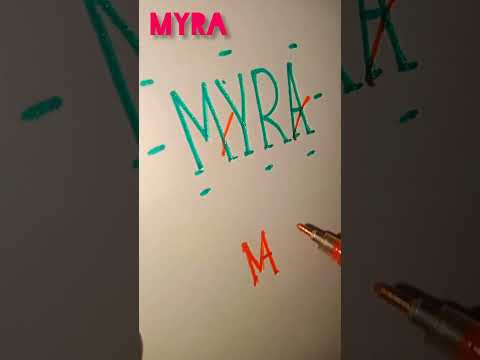 MYRA❤️🔥🤟NAME SUPER EXCITED LOGO DESIGN..#shortsfeed ......#whatsappstatus