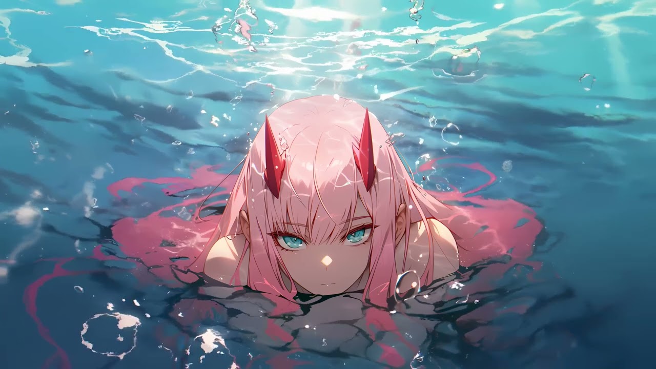 Zero Two In Water 4k Live Wallpaper