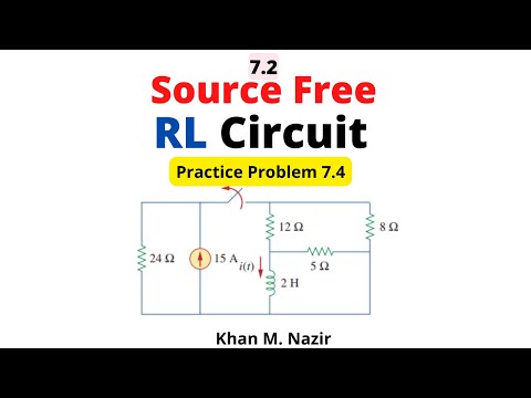 Source Free RL Circuit || Practice Problem 7. 4 || LCA 7.3(3)(English)