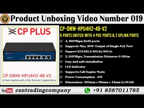 CP Plus POE Switch - Latest Price, Dealers & Retailers in India