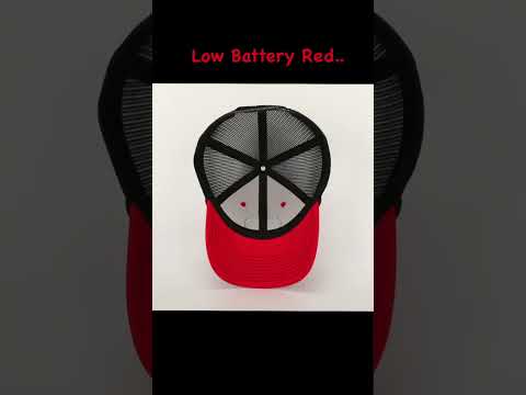 Low Battery Red, Trucker hat. IG-interstate_scoot. #hats #hatbrand