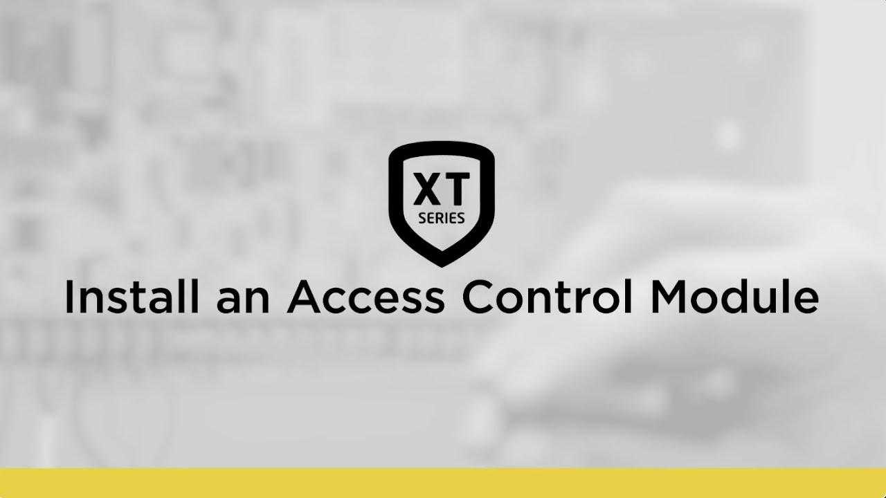 How to Install an Access Control Module to an XT Series Panel
