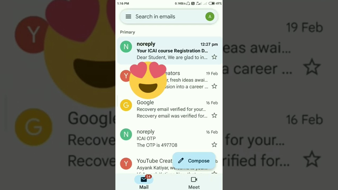 CA INTERMEDIATE REGISTRATION Confirmation mail from ICAI 💯🔥#icai #ca #caresults