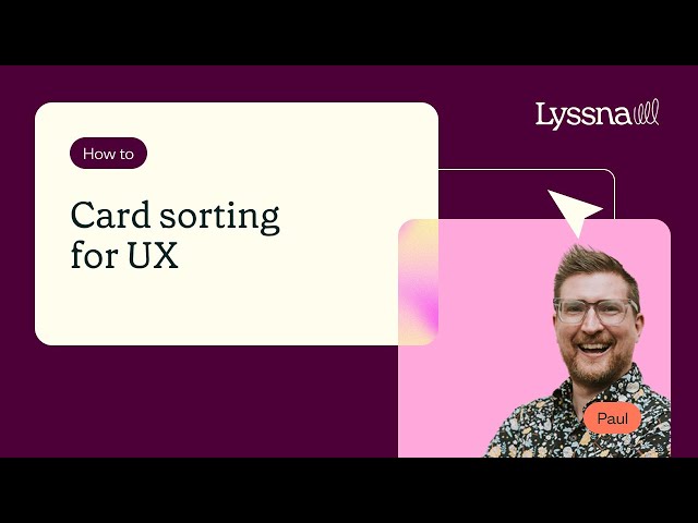Card sorting guide | Lyssna