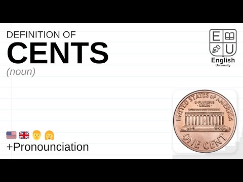 CENTS meaning, definition & pronunciation | What is CENTS? | How to say CENTS
