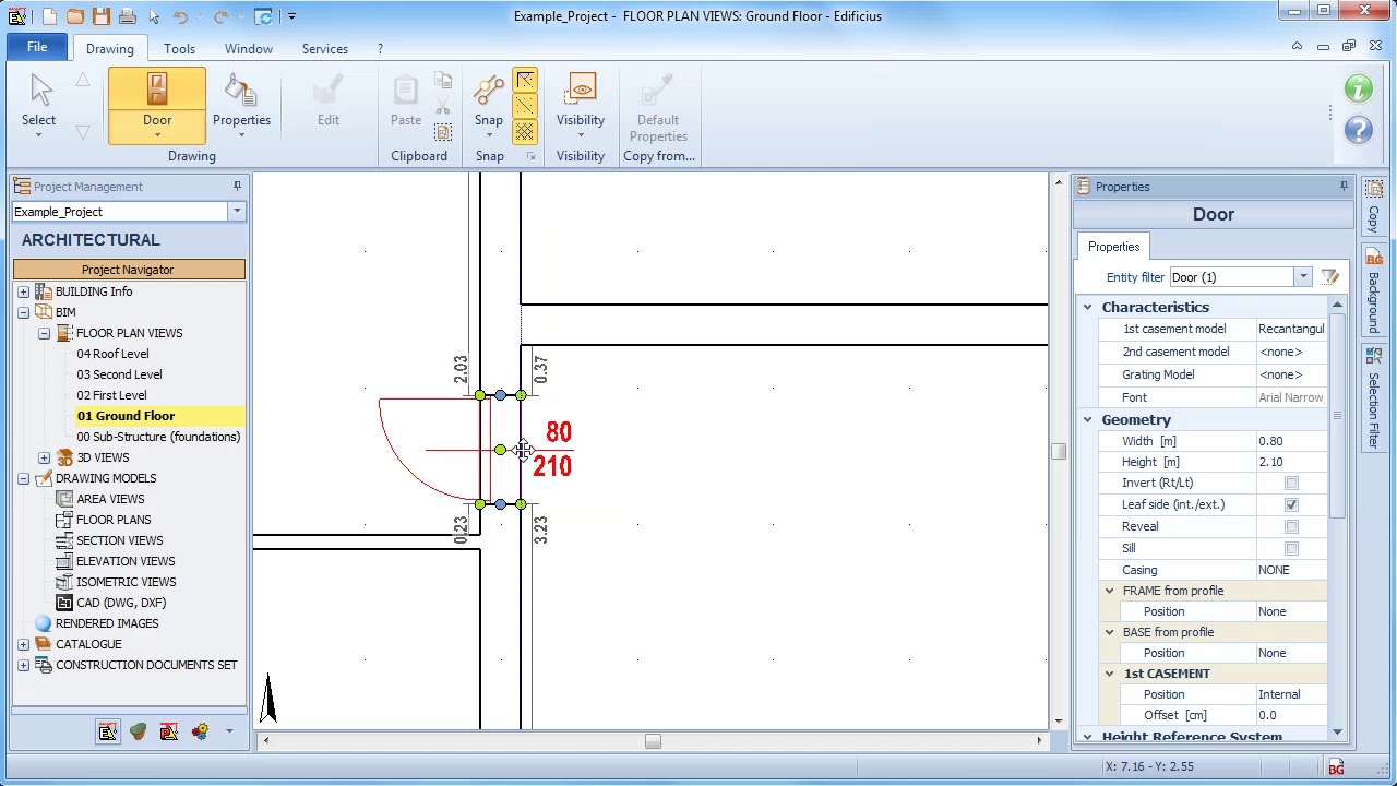 Edificius Tutorial - Drawing Doors - ACCA software