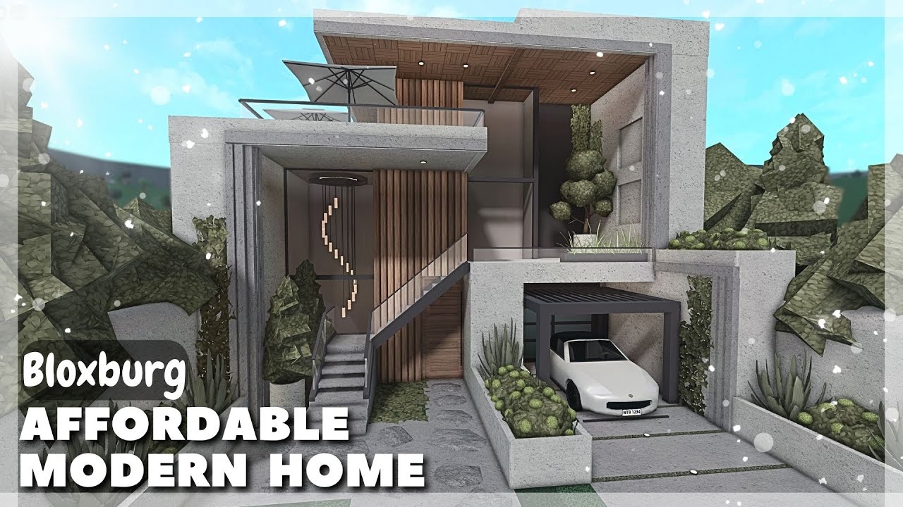 BLOXBURG: Affordable Modern Roleplay Home Speedbuild | Roblox House Build