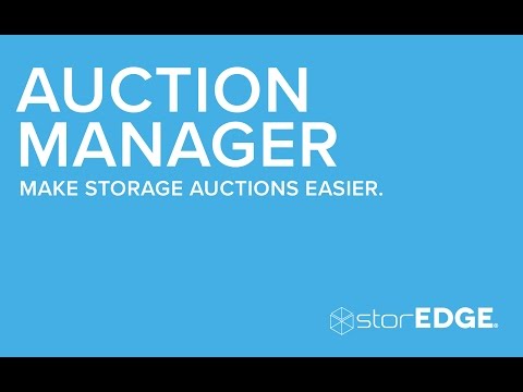 Auction Manager | Self Storage Software by storEDGE