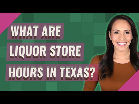 What are liquor store hours in Texas?