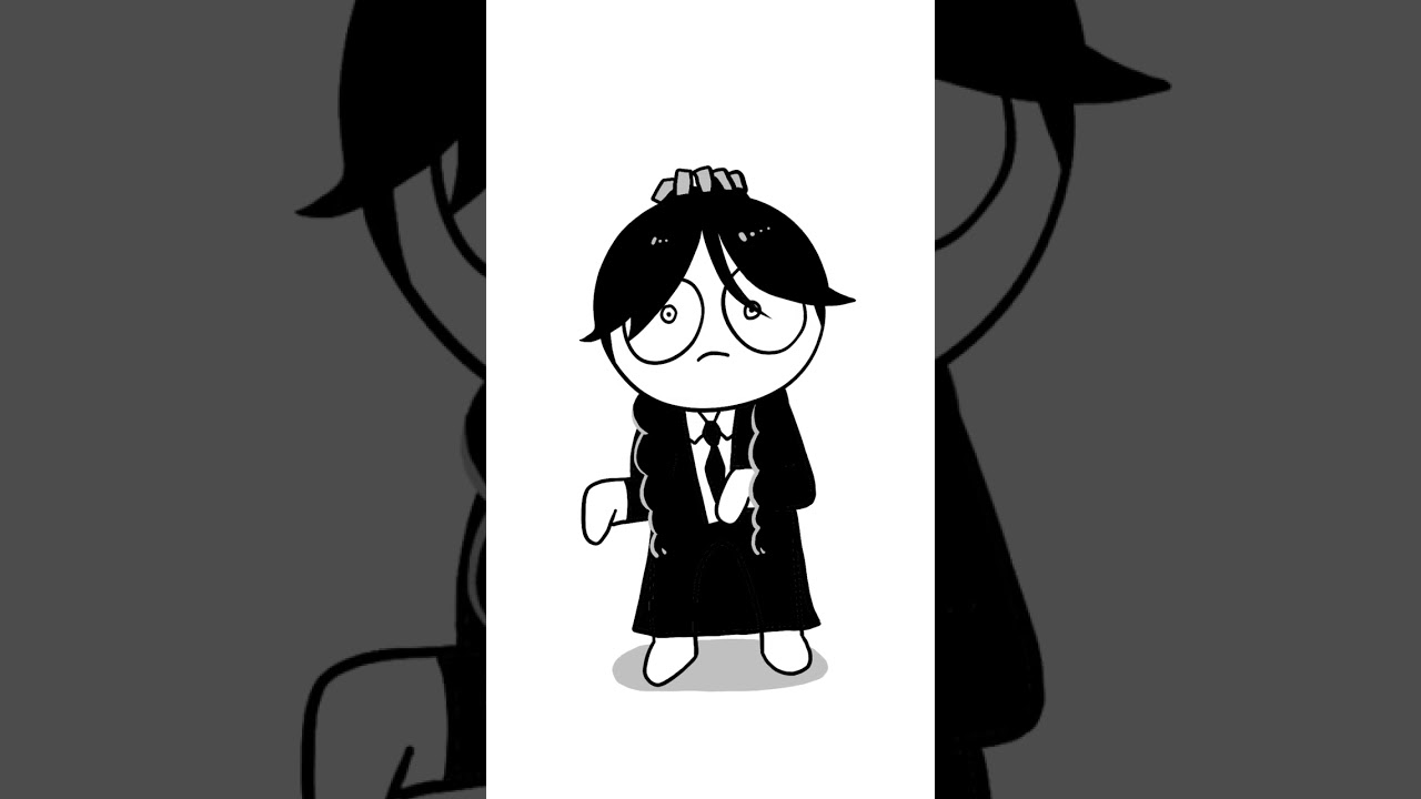 Wednesday Addams by AI 🤖 #shorts #ai #animation