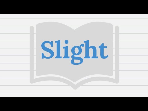 Slight meaning in hindi with examples | #spokenenglish #wordmeaning #wordmeaningkaisesikhen