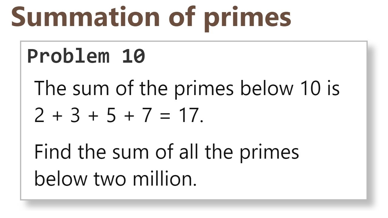 Project Euler: Problem 10 (C/C++)