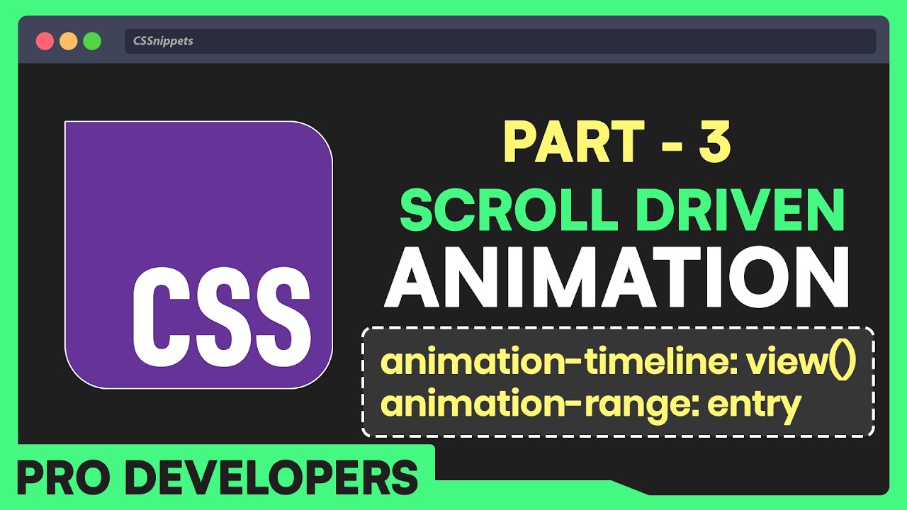 Mastering CSS Scroll-Driven Animations – Animation-range Explained