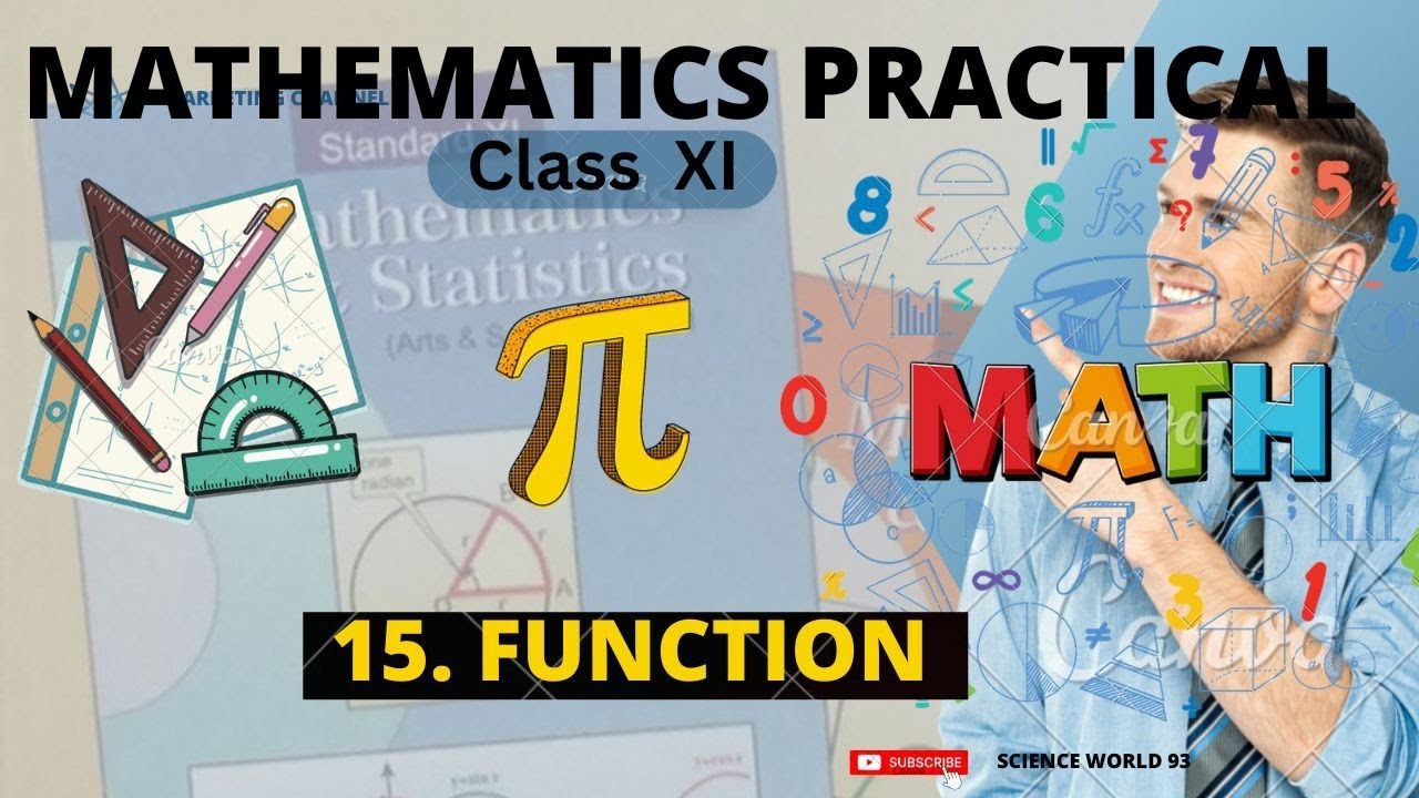 11th Mathematics Practical No.15 Function Solution pdf | 11th Math Practical pdf Solution
