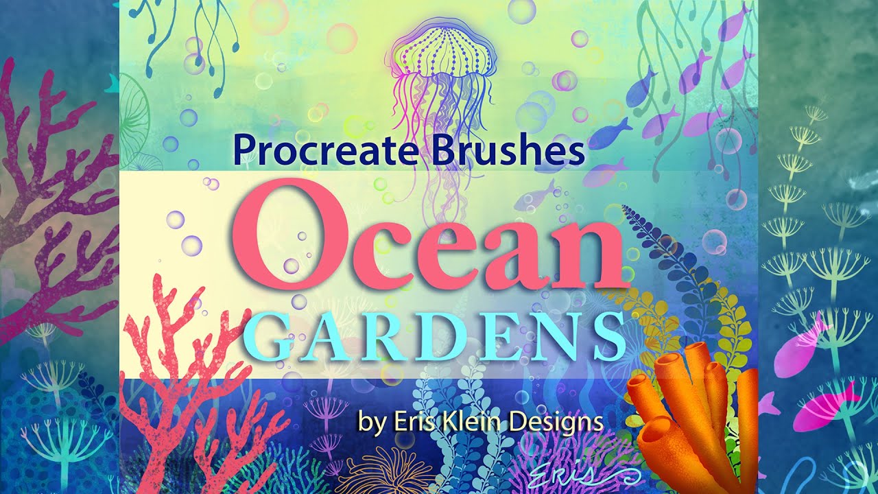 OCEAN GARDENS | Procreate Brush Tutorial