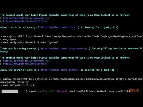 Learn Hands On React Applications with React Hooks Start with Gatsby React Together|packtpub com ...