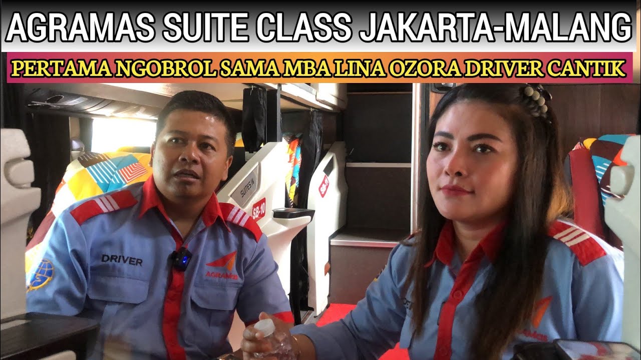 A RELAXED CHAT WITH Mbak Lina Ozora, THE BEAUTIFUL DRIVER OF THE AGRA MAS SUITE CLASS BUS, JAKART...