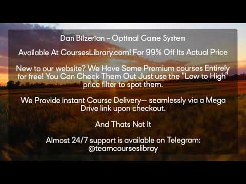 (CoursesLibrary.com)Dan Bilzerian – Optimal Game System