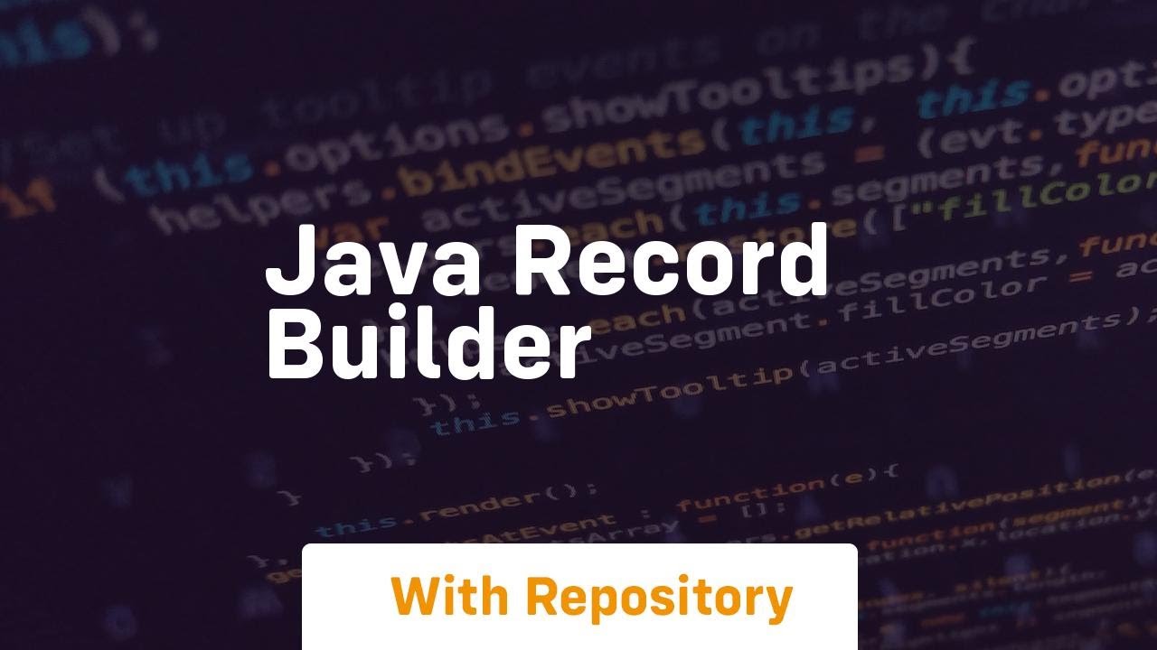 java record builder