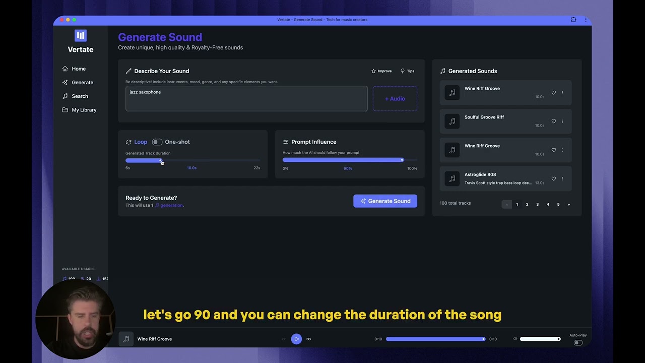 AI Sample Generator — Create Studio-Ready Sounds in 5 Seconds | Vertate