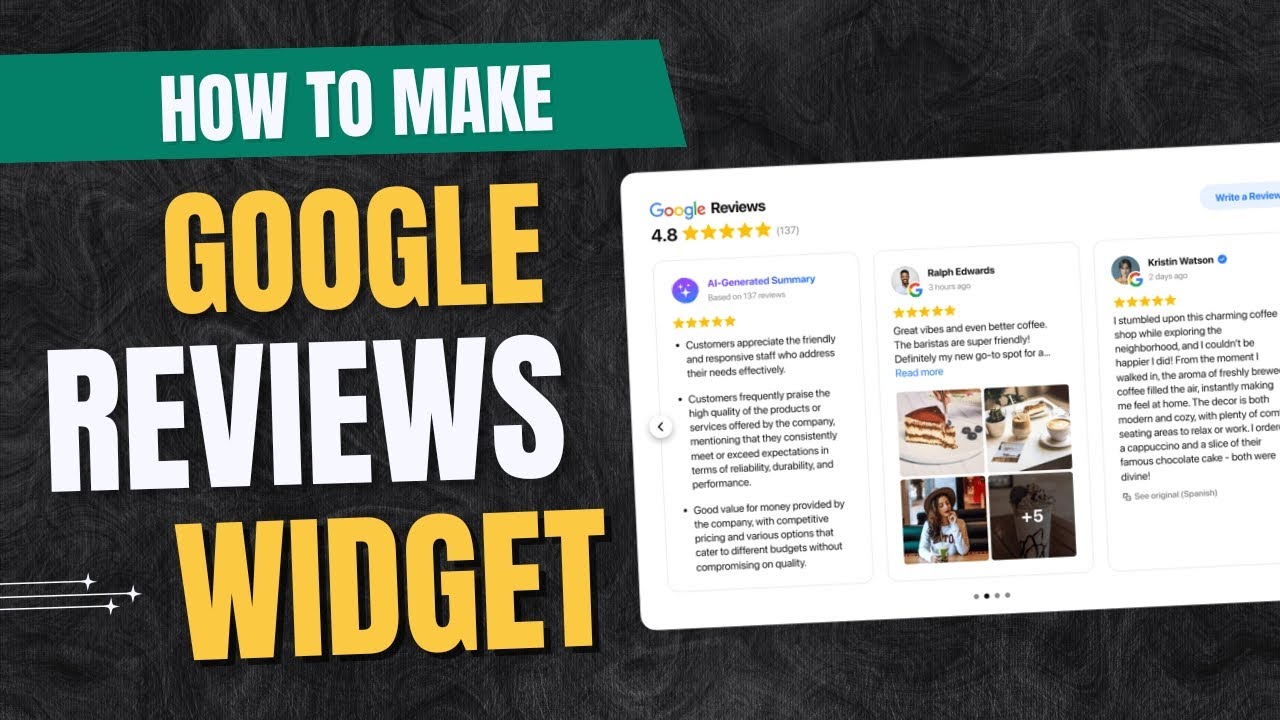 How to add Google Reviews to ANY website in 3 minutes | No-code Widget Tutorial