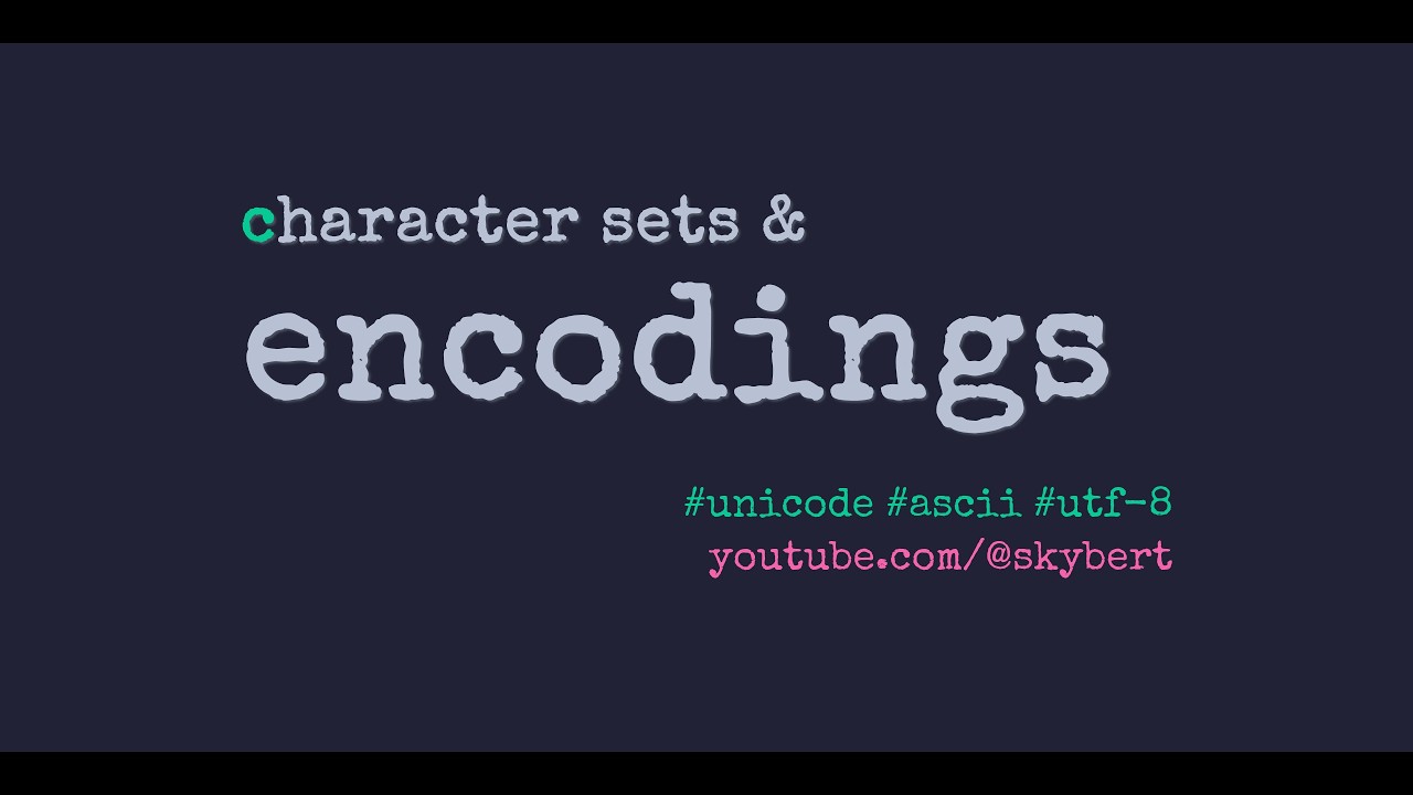 Squares & question marks:  An adventure into the world of character sets and encodings