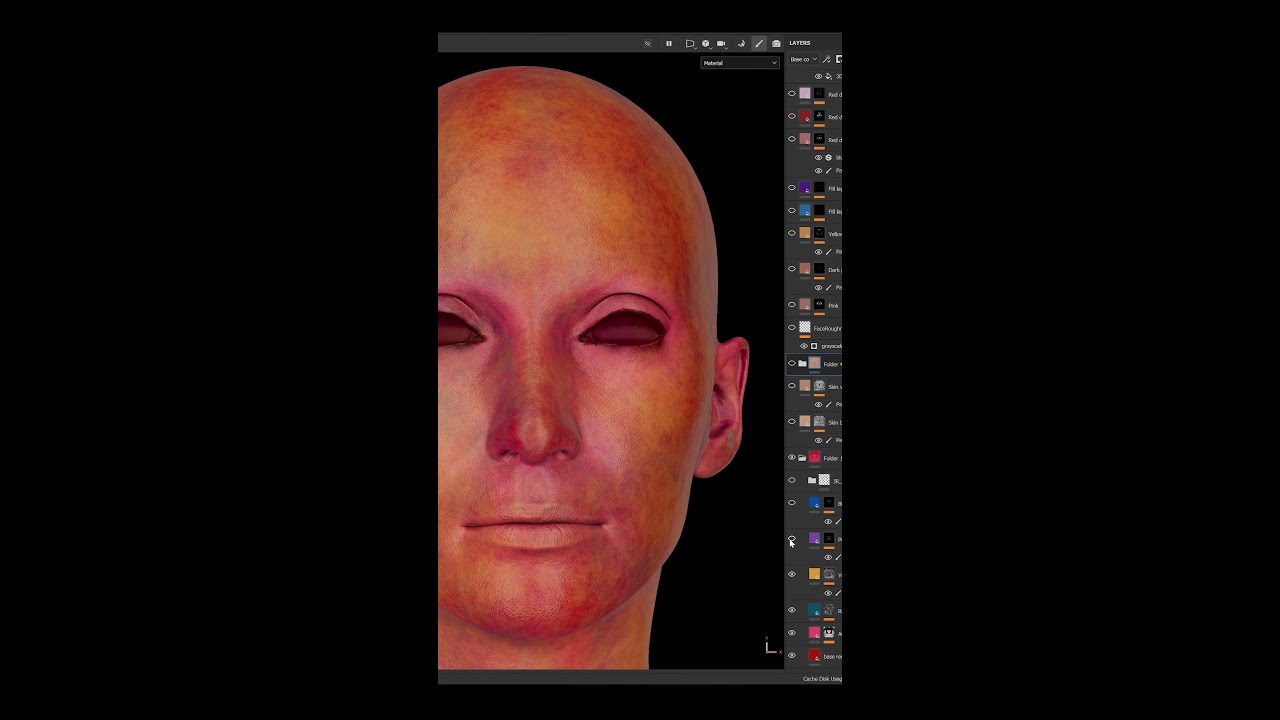 Create Realistic Skin Textures in Substance Painter – Step-by-Step Tutorial #substancepainter #3dart