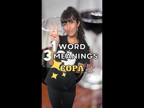 1 word, 3 meanings: copa