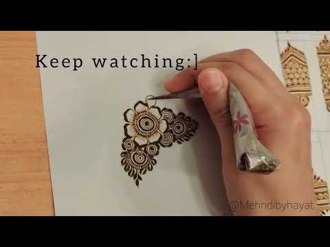 New henna design 2022 || henna tutorial || bridal henna tutorial by @mehndibyhayat