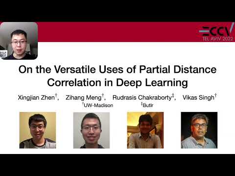 [ECCV 2022][Award Talk] On the Versatile Uses of Partial Distance Correlation in Deep Learning