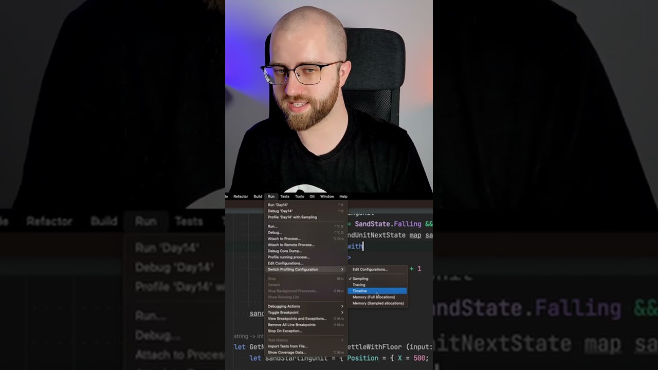CPU profiling rule of thumb for dotTrace. Day 14: F#, advent of code