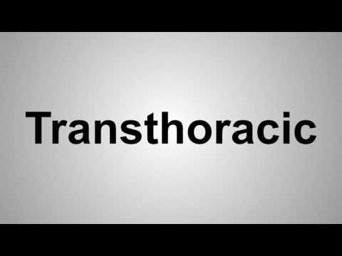How To Pronounce Transthoracic
