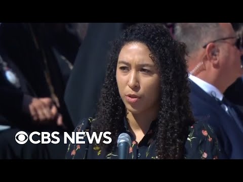 American Kielce Gussie delivers first reading at Pope Francis' funeral