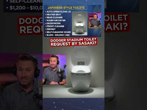 What are Japanese-style toilets requested by Roki Sasaki of Dodgers? #mlb #baseball #dodger